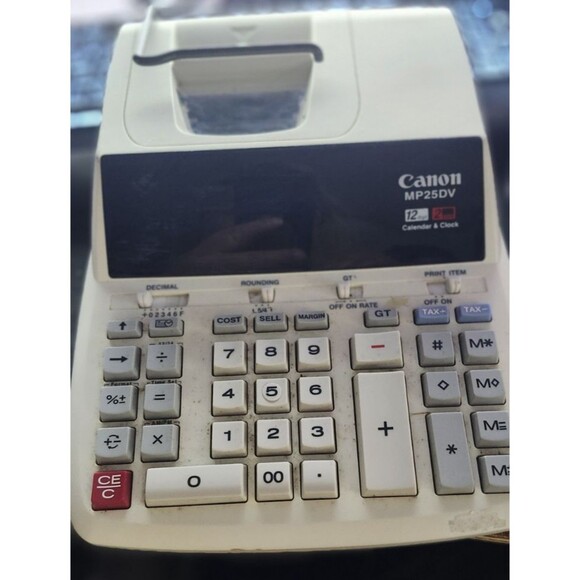 Canon | Other | Canon Mp25dv 2digit Printing Calculator Dual Color ...